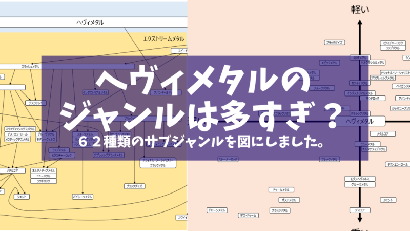 【必見】ヘヴィメタルのジャンルは多すぎ？62種類のサブジャンルを図で説明します。 - ヘレンのケラケラ日記帳